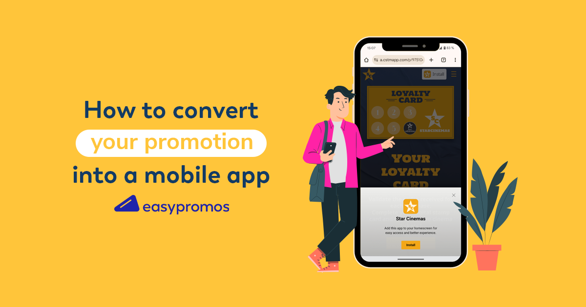 Convert a promotion into a mobile app: discover this new feature