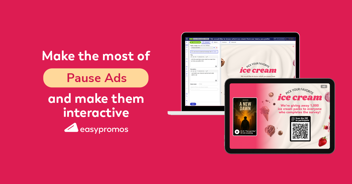 Make the most of Pause Ads and make them interactive
