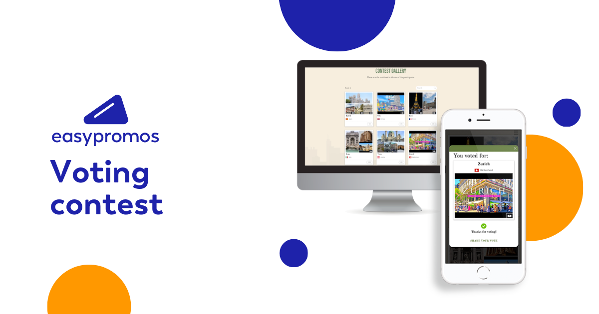 Online voting contest