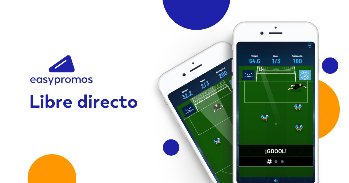 Crea un juego de futbol online: Libre directo