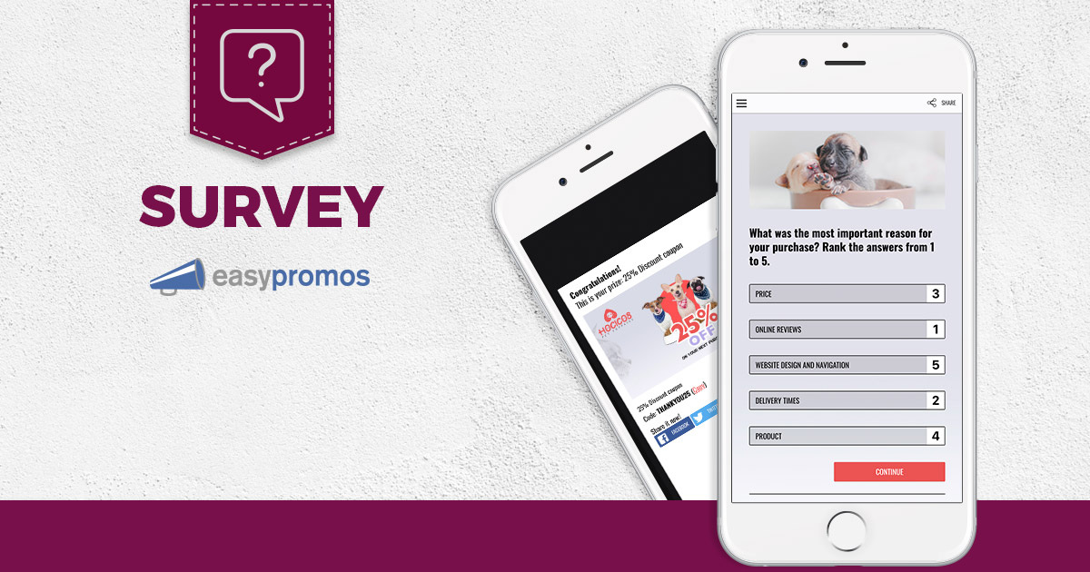 Online Survey maker, Online surveys app| Easypromos